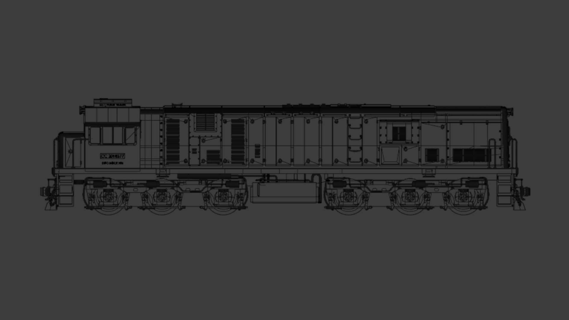 GE U18C Indonesian Locomotive 3D Model - TurboSquid 2125384