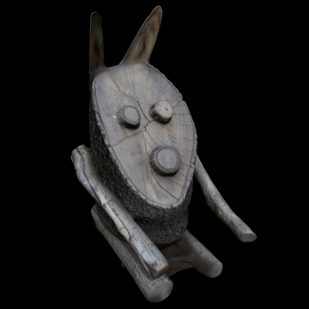 3D Wooden Rabbit Model - TurboSquid 1335377