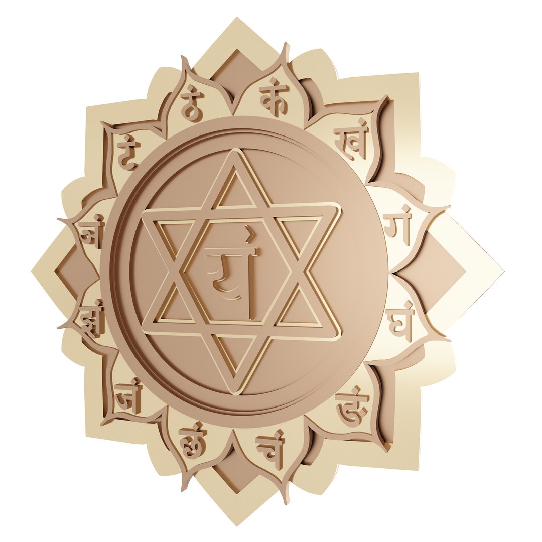3D Anahata Chakra Multilayer Cnc Cut And 3d Printable Wall Decor Model ...