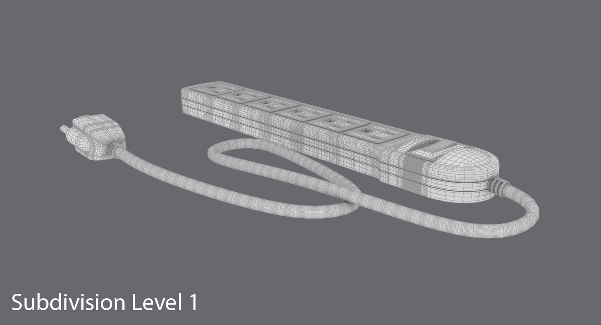 3d Power Strip Model