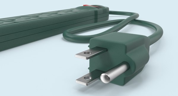 3d power strip model