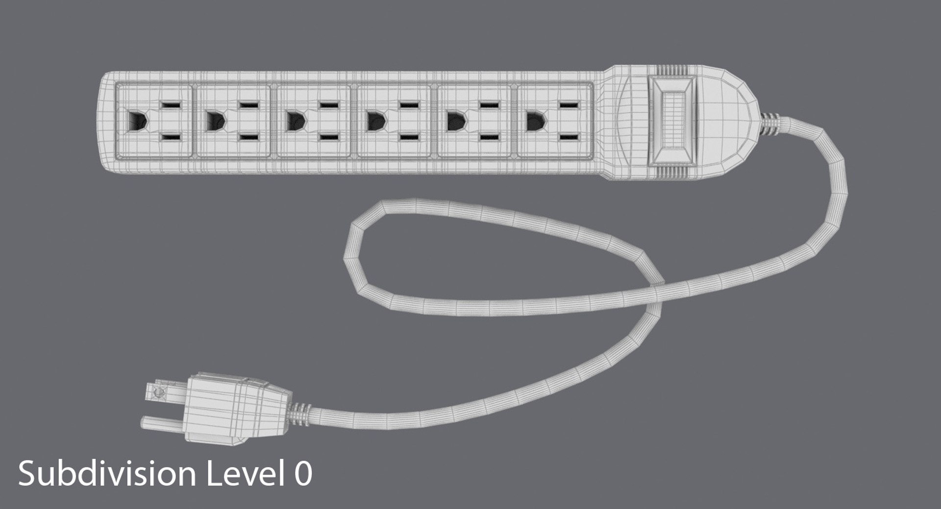 3d Power Strip Model