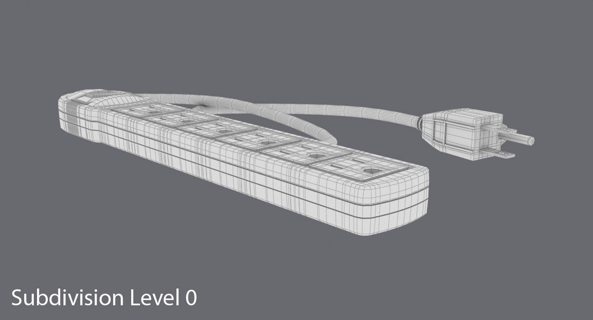 3d Power Strip Model