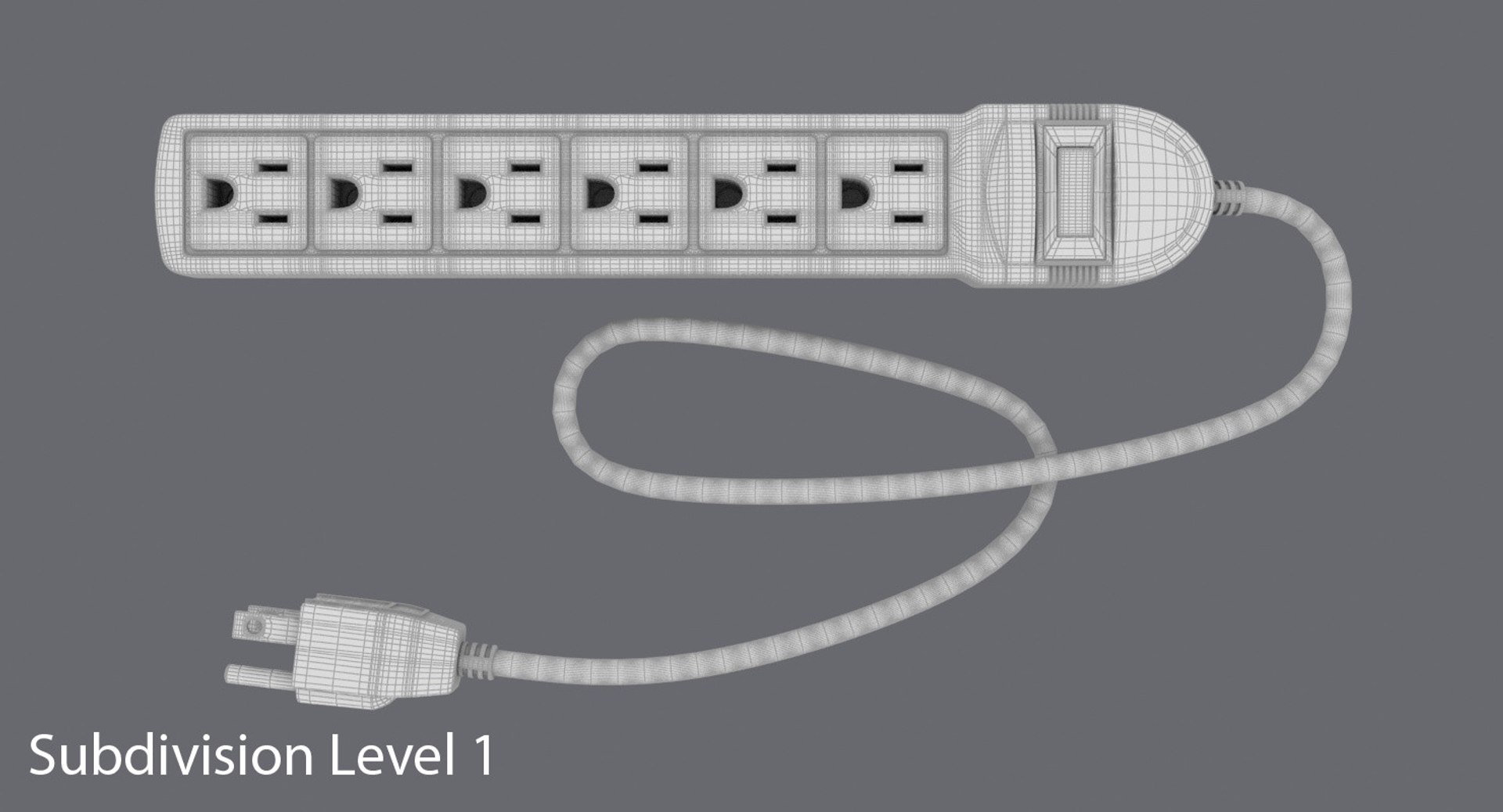 3d Power Strip Model