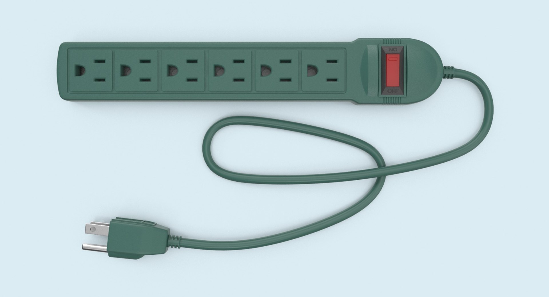 3d Power Strip Model