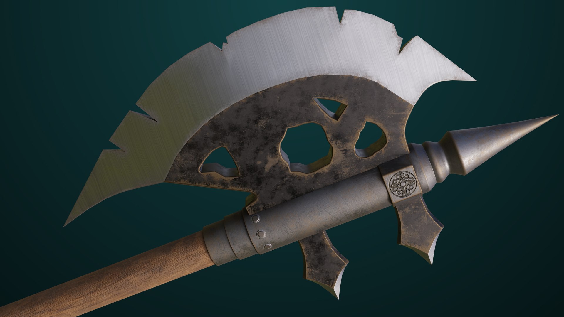 3D Battle Axe 16 All PBR Unity UE Textures - TurboSquid 2063550