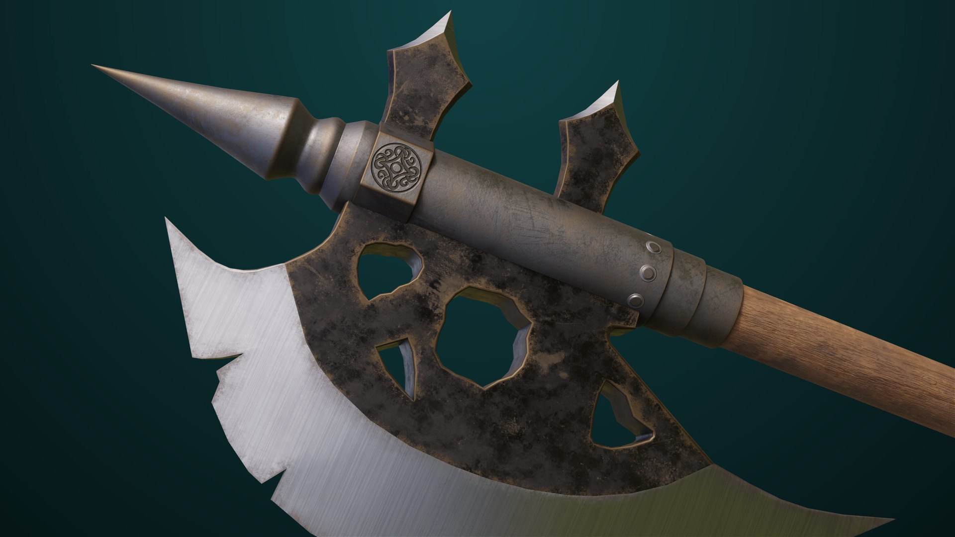 3D Battle Axe 16 All PBR Unity UE Textures - TurboSquid 2063550