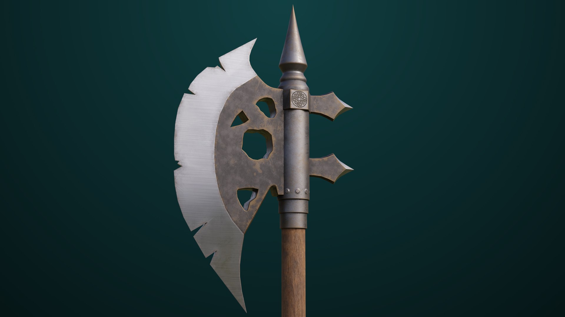 3D Battle Axe 16 All PBR Unity UE Textures - TurboSquid 2063550