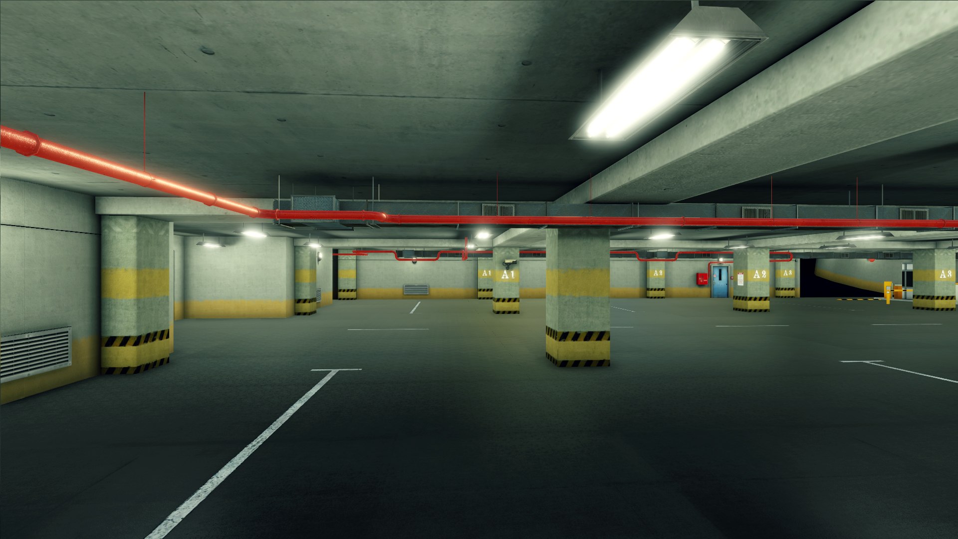 Parking underground 3D model - TurboSquid 1361023