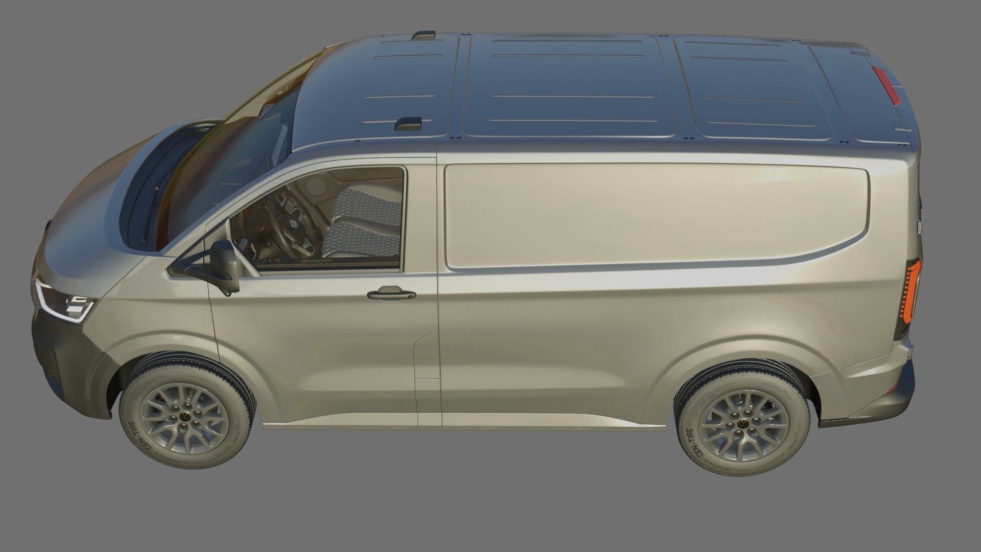 Volkswagen Transporter T7 Panel Van With Interior 3D Model - TurboSquid ...