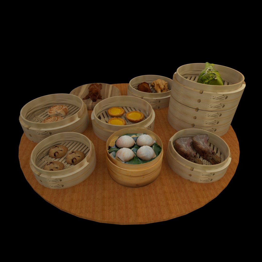 3D Chinese Dim Sum Model - TurboSquid 2284996
