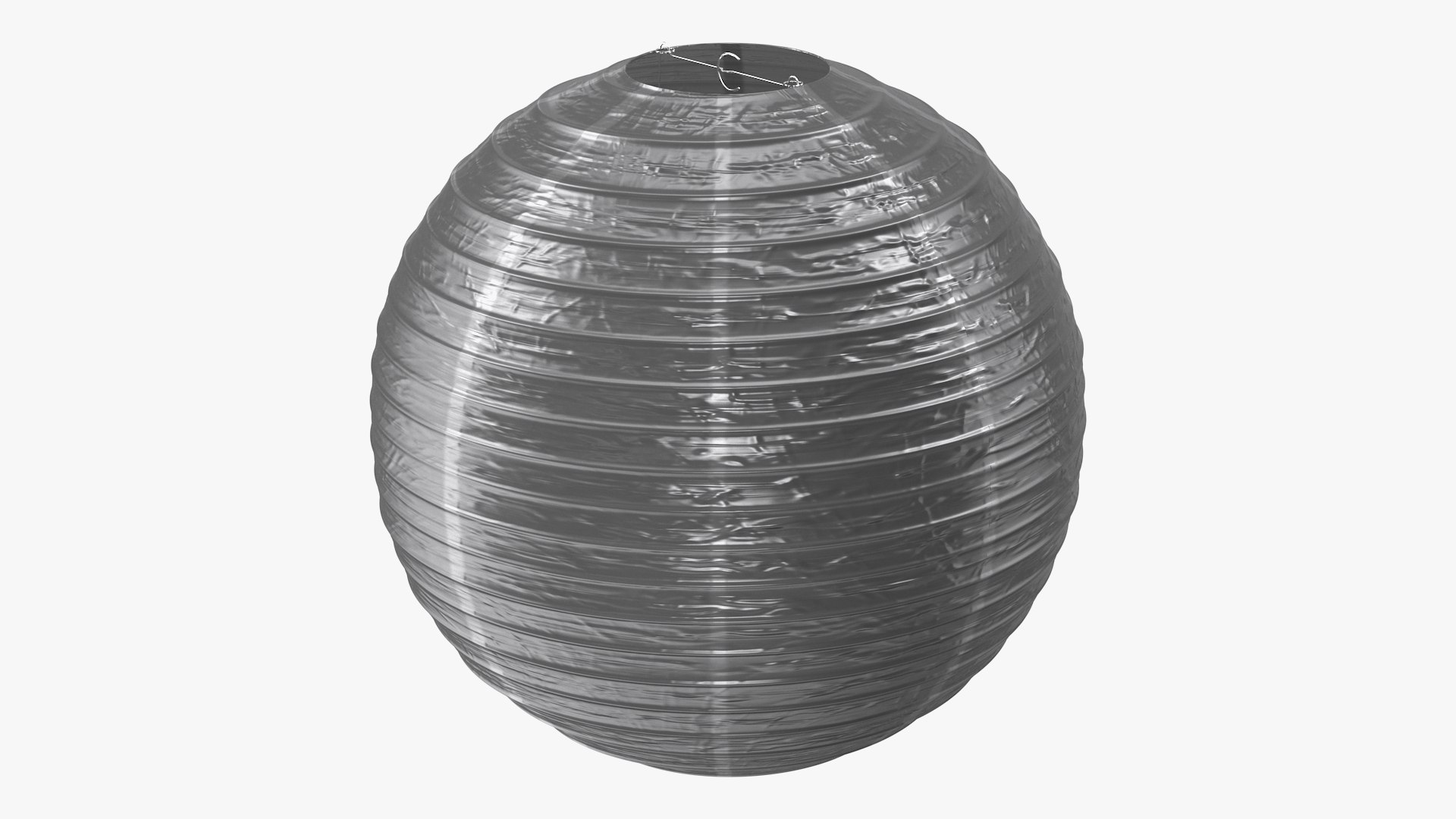 Round Paper Lantern Grey 3D model - TurboSquid 1901492