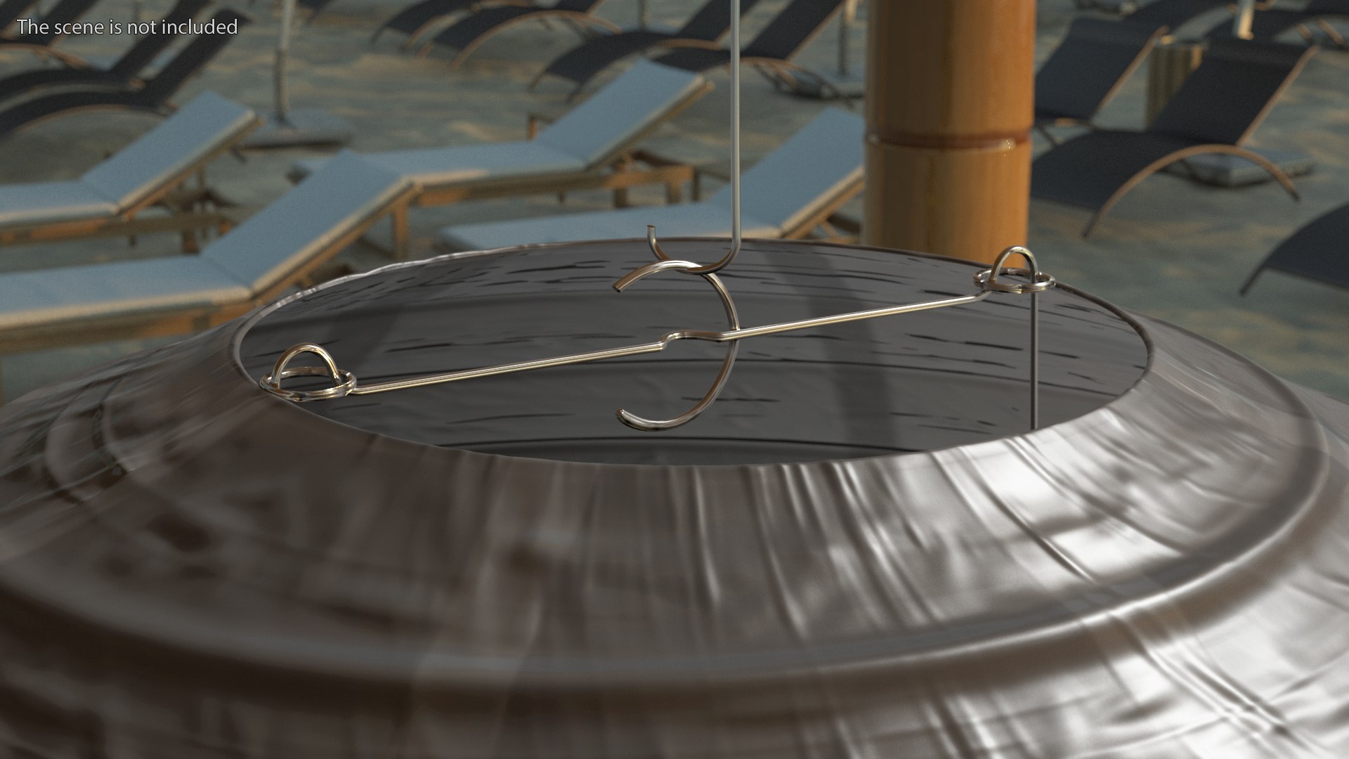 Round Paper Lantern Grey 3D Model - TurboSquid 1901492