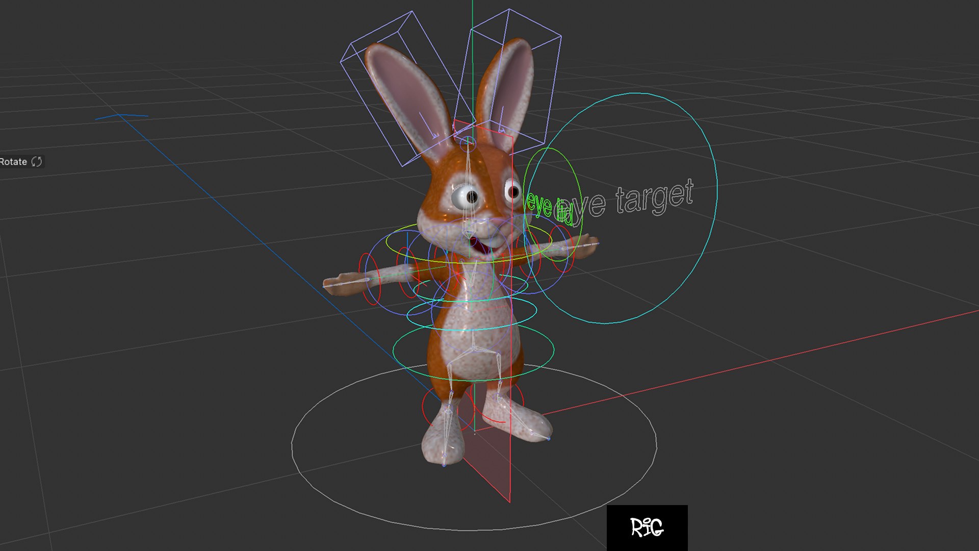 3D Model Friendly Bunny Animated Rigged - TurboSquid 2360449