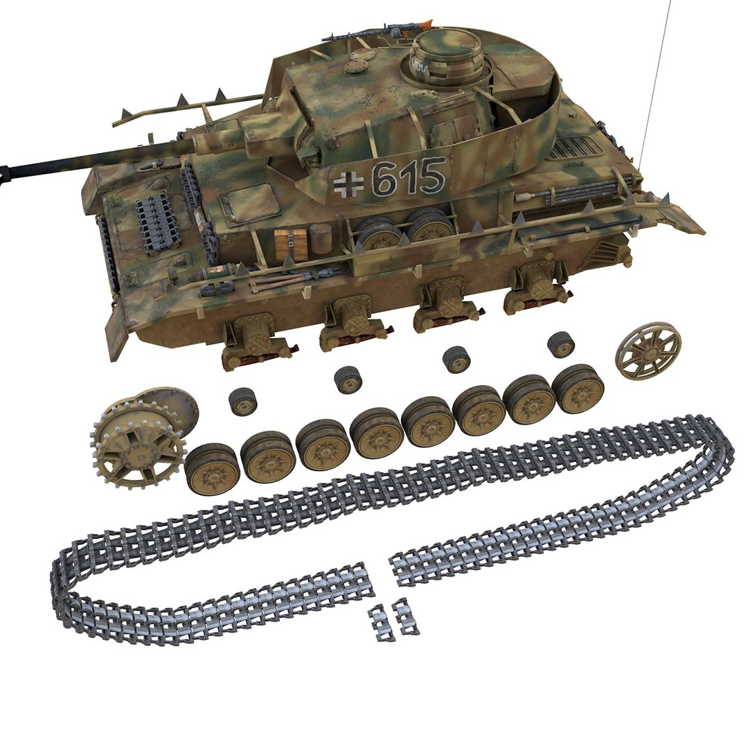 Panzer Iv Pzkpfw Model - TurboSquid 1285505