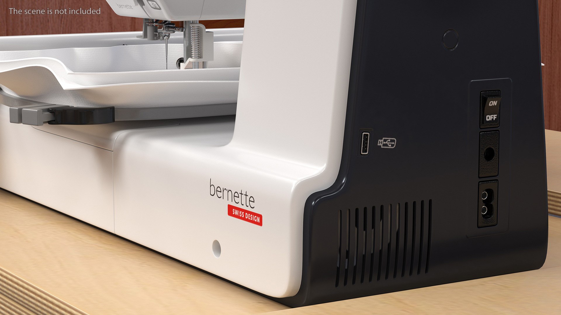 3D Embroidery Machine Bernette B70 Deco Screen On Rigged For Cinema 4D ...