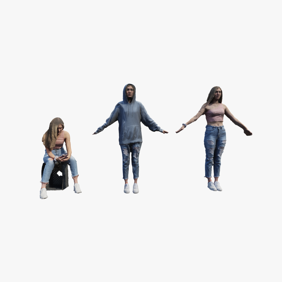 Girl Photo Scanned Asset Pack model - TurboSquid 1760561