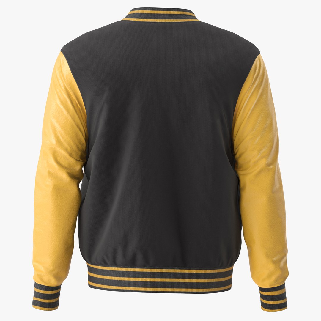 Varsity jacket model - TurboSquid 1502253