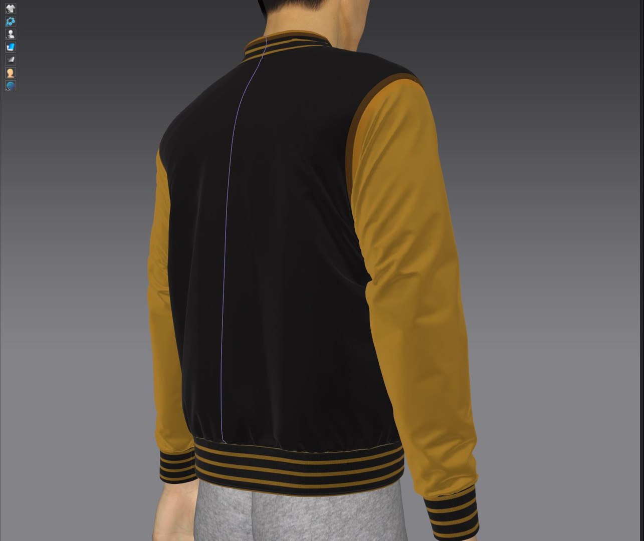 Varsity jacket model - TurboSquid 1502253