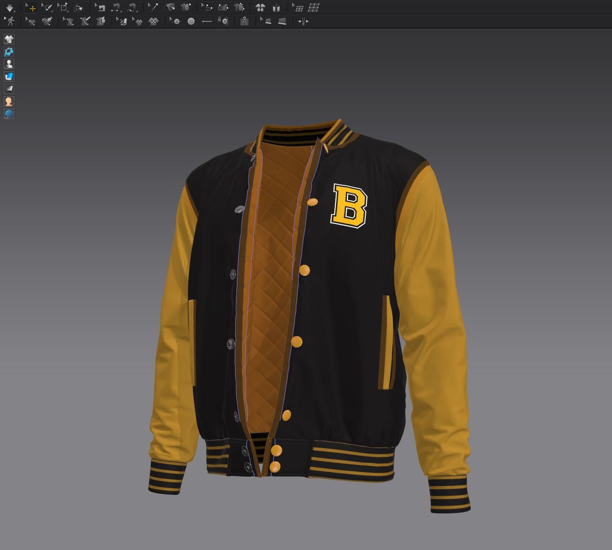 Varsity Jacket Model - TurboSquid 1502253