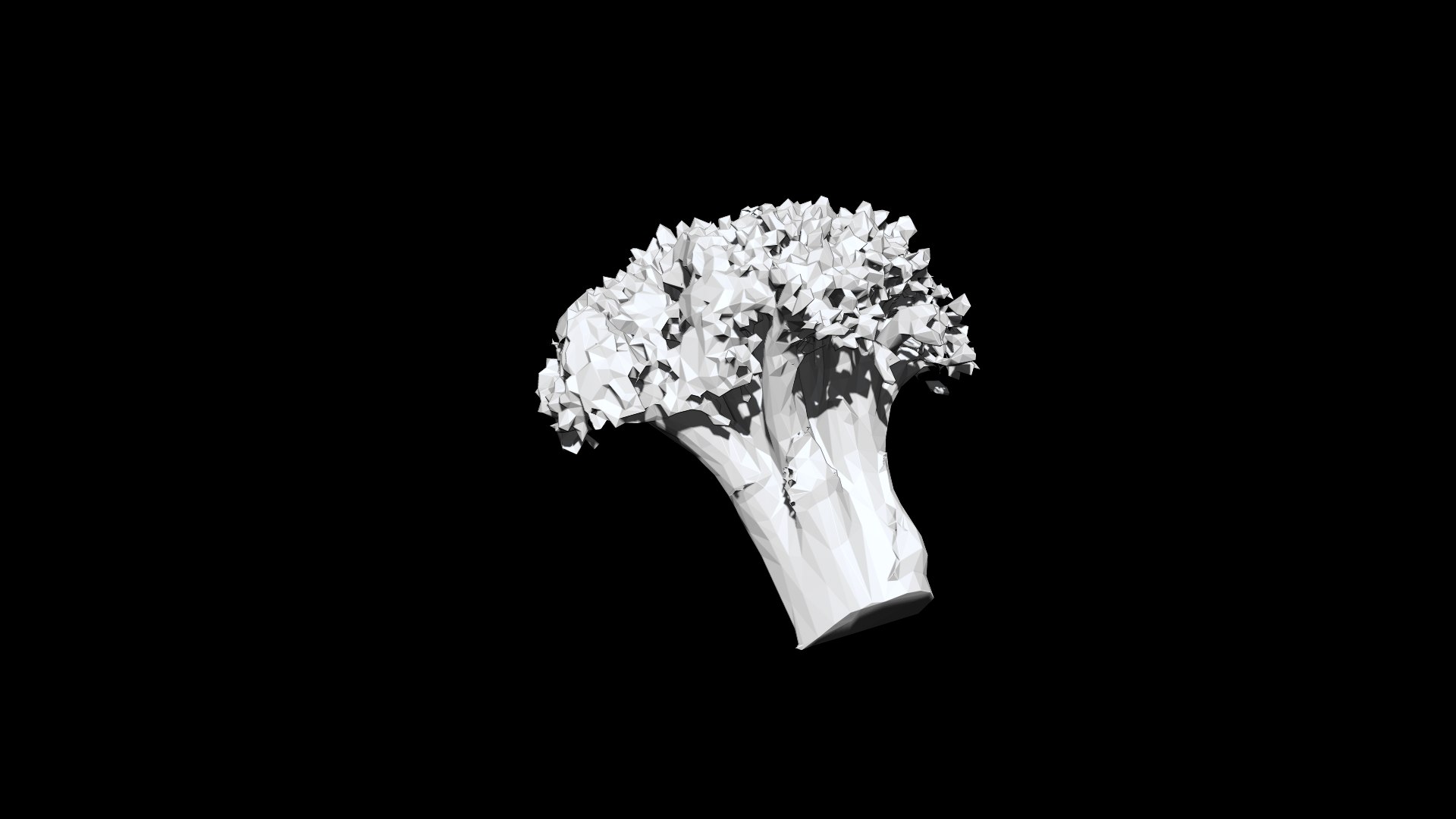 Broccoli Cut 3D CT Scan Model 4 Decimate 10percent 3D Model ...