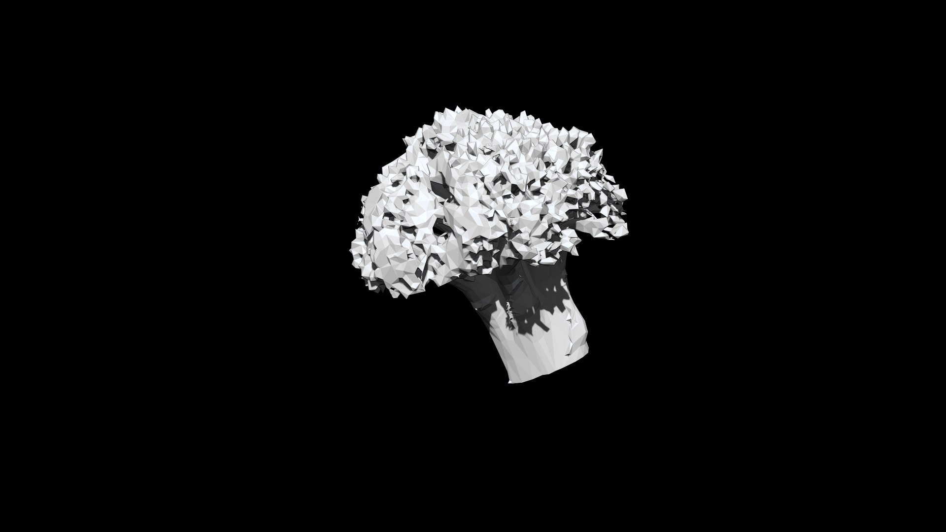 Broccoli Cut 3D CT Scan Model 4 Decimate 10percent 3D Model ...