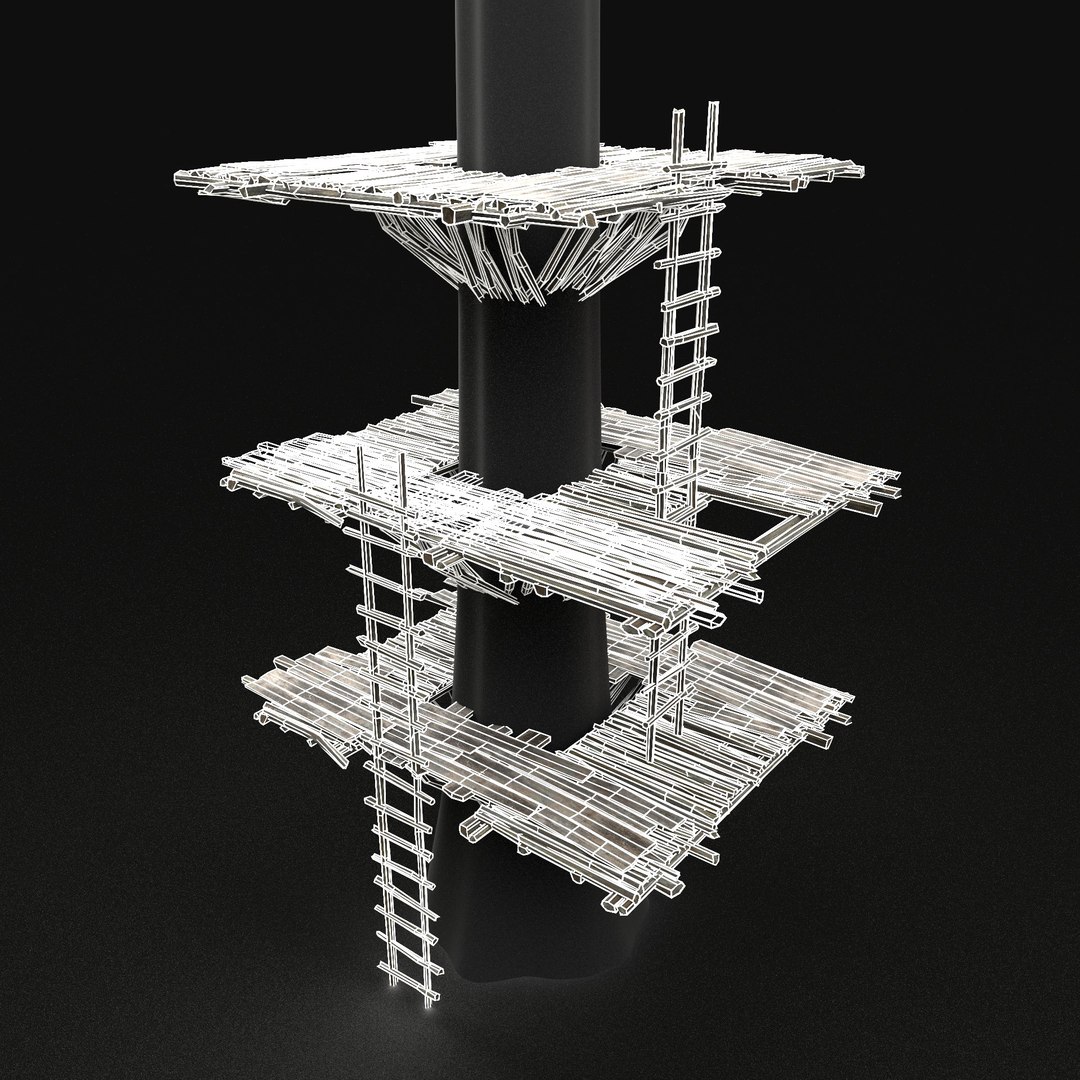 3D tree wooden platform - TurboSquid 1678316