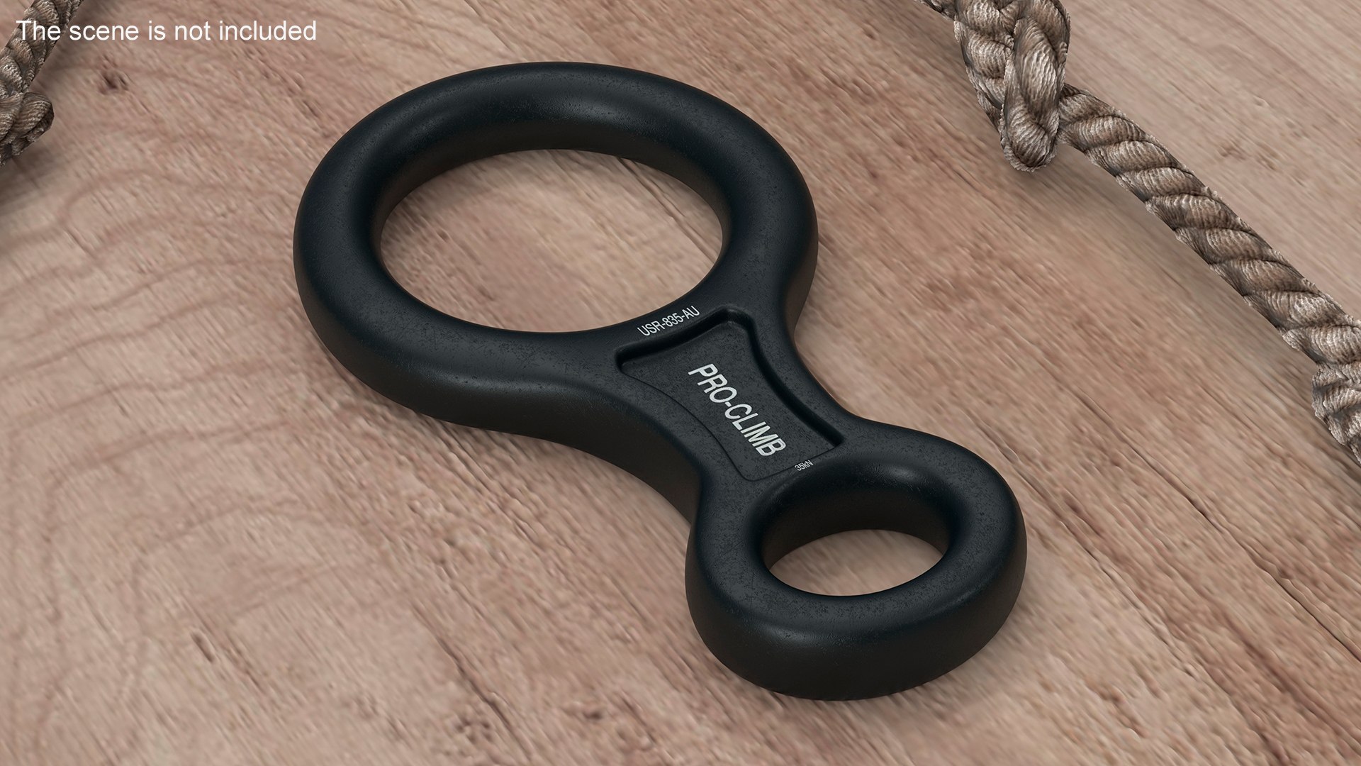 3D Figure Of Eight Descender Pro-Climb Black For 3D Print - TurboSquid ...