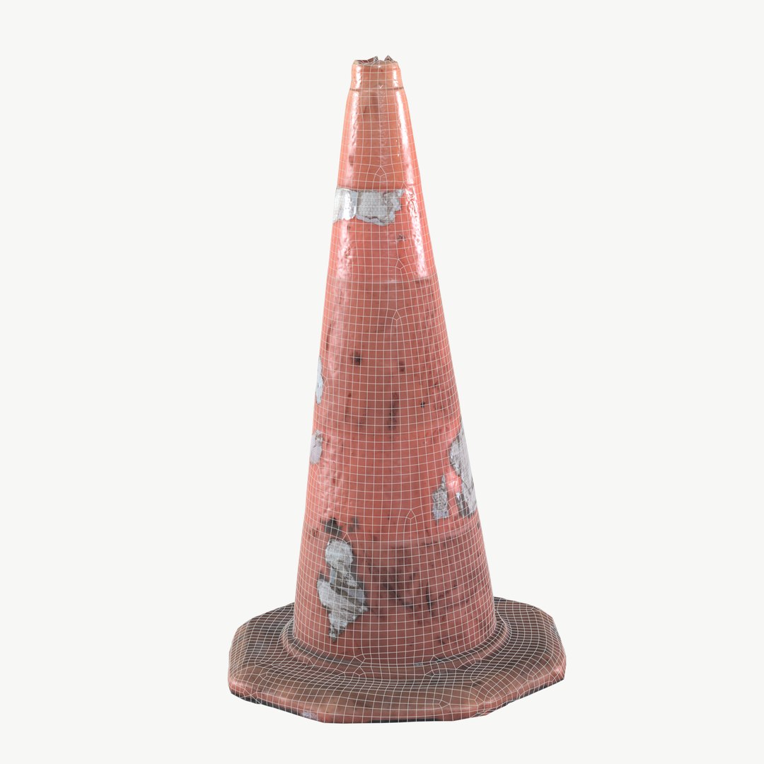 3D High Quality Scan Traffic Cone - 3 - TurboSquid 2207951