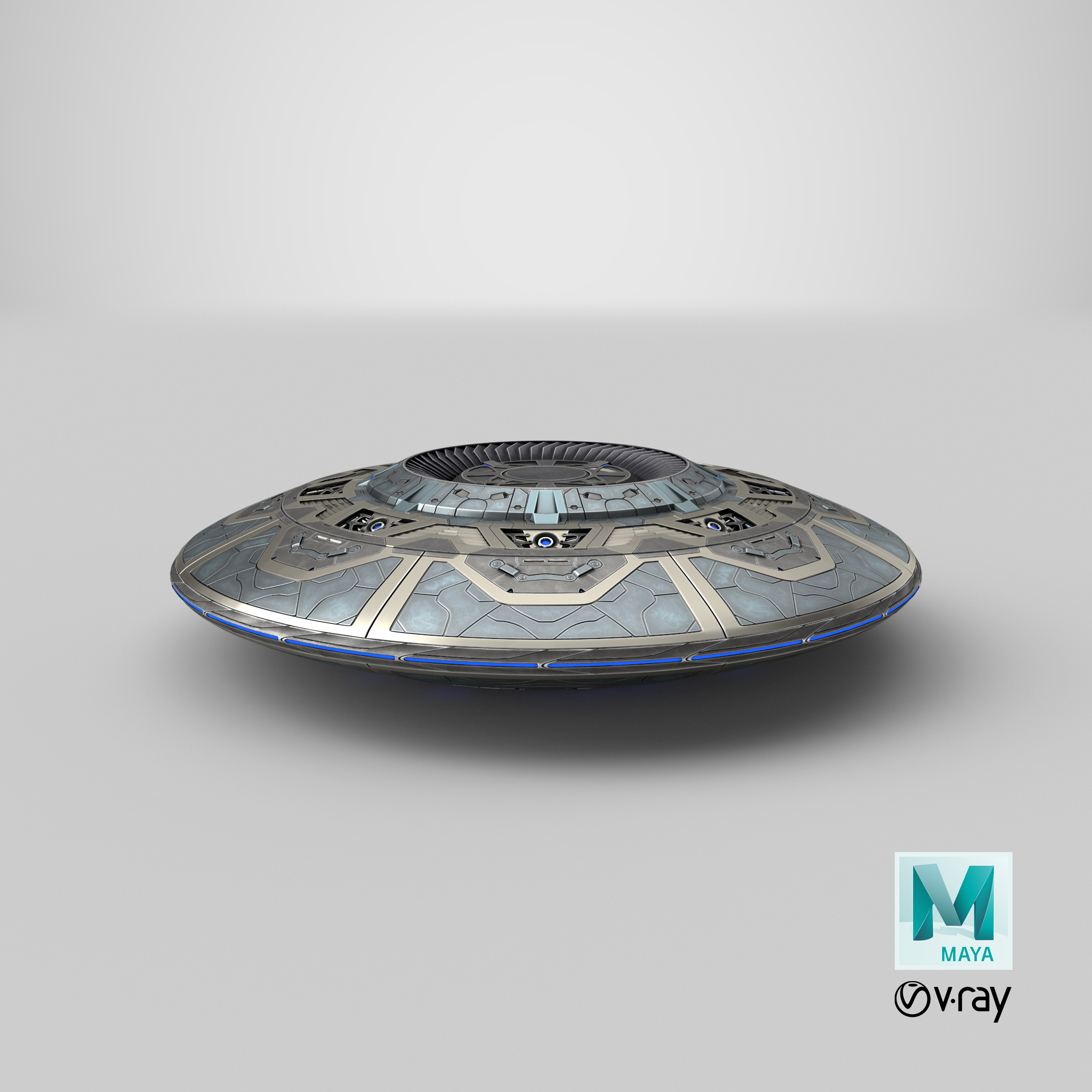 3D sci-fi ufo - TurboSquid 1338689