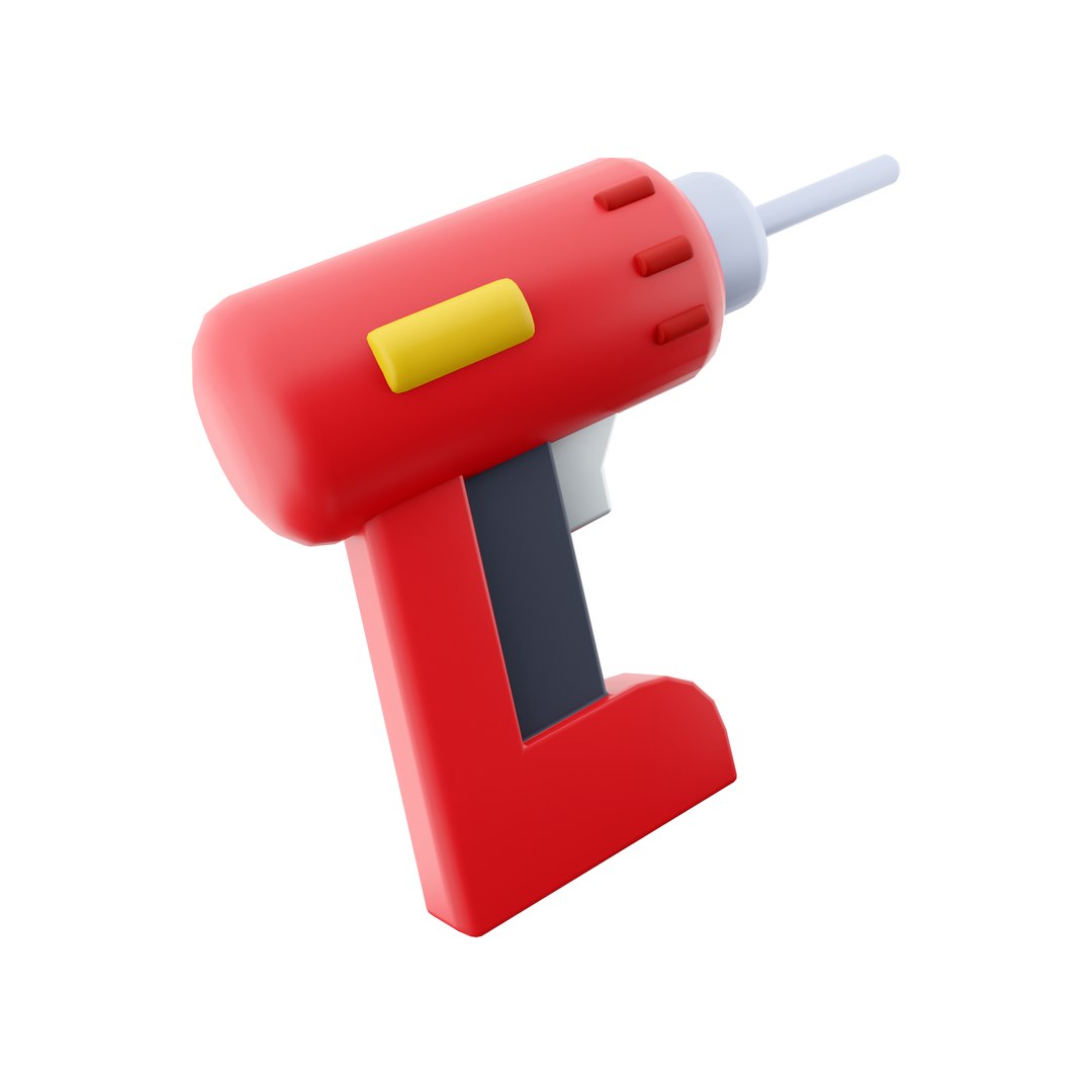 3D Drill Icon Model - TurboSquid 2045250