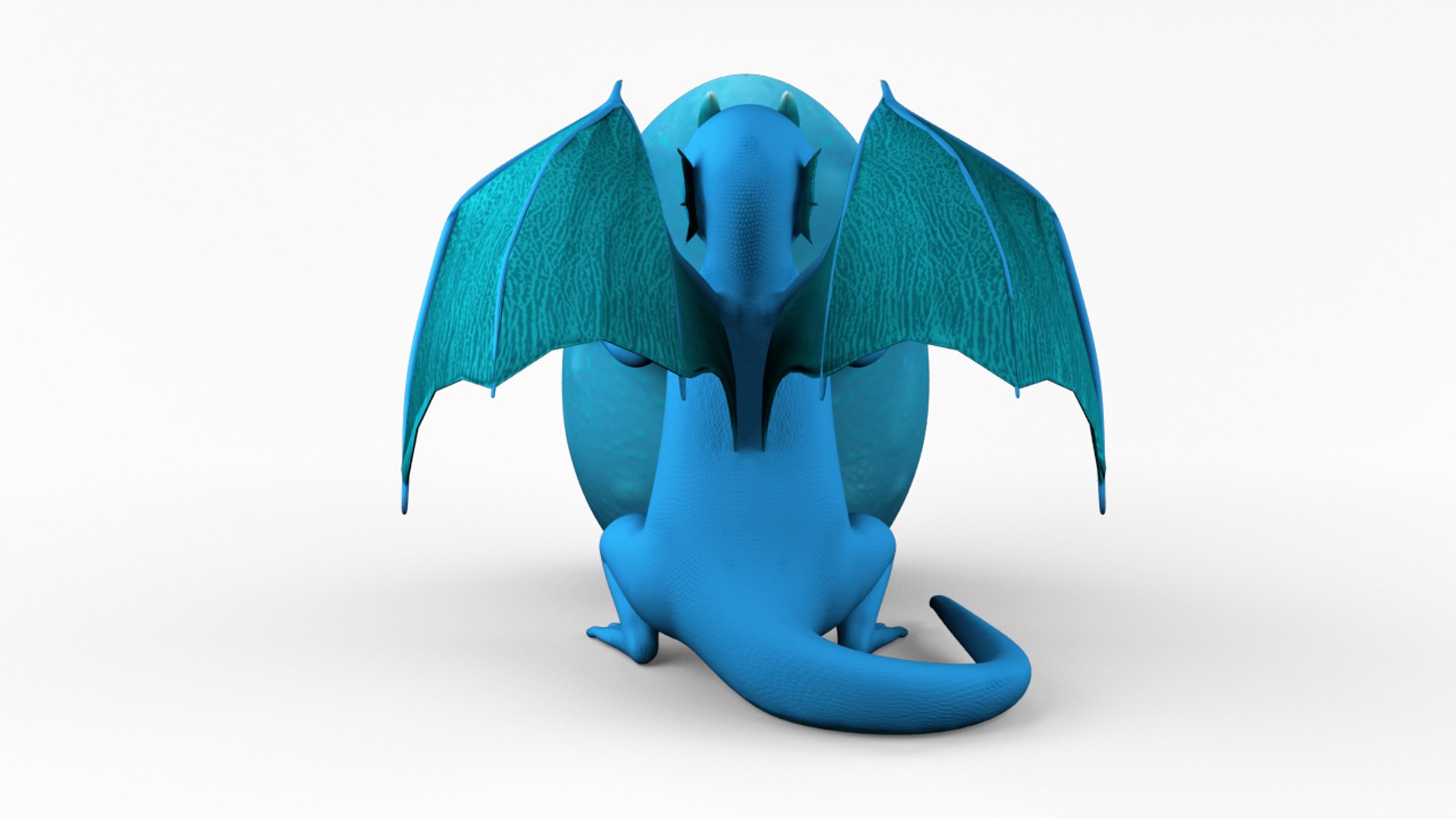 Baby Dragon 3d Model