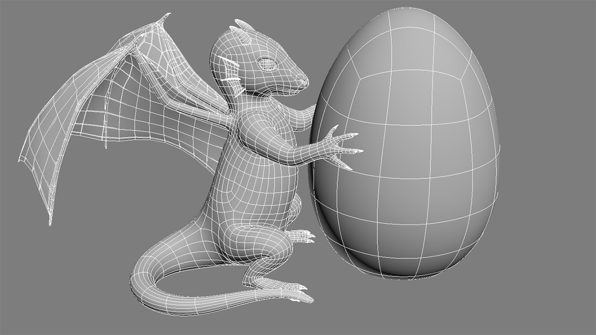 Baby Dragon 3d Model