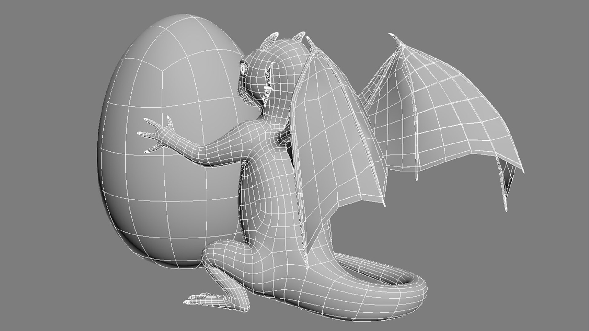 Baby Dragon 3d Model