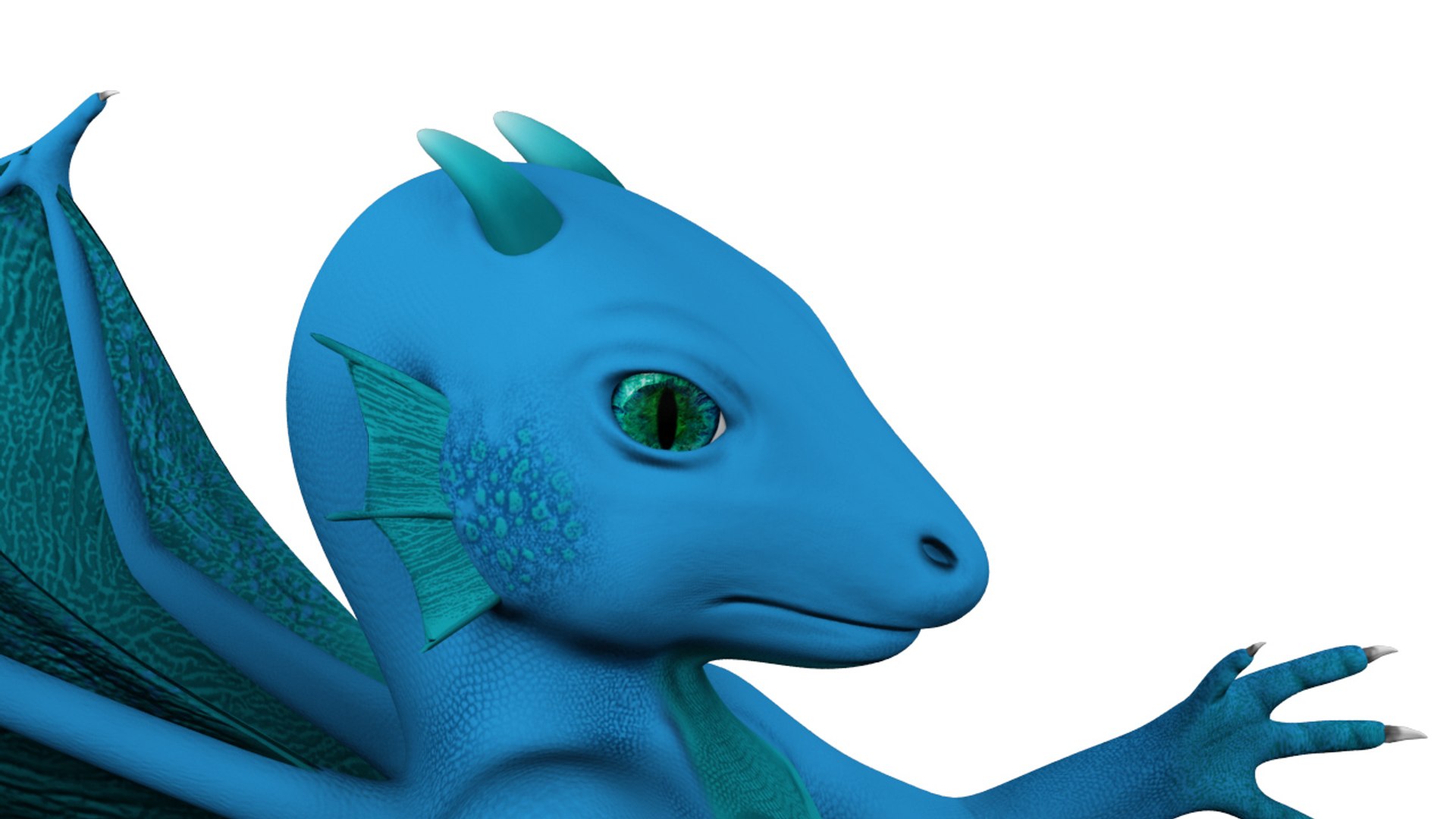 Baby Dragon 3d Model