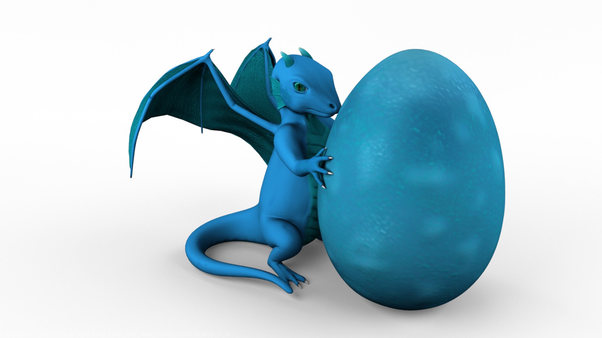 Baby Dragon 3d Model