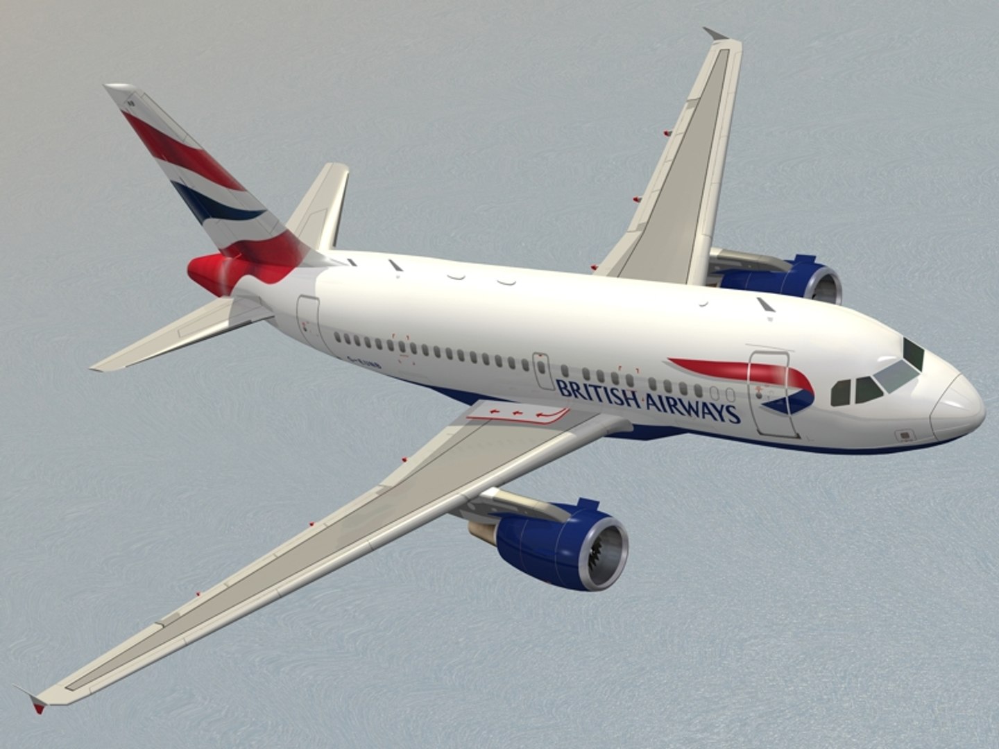 Airbus A318 British Airways 3d Model