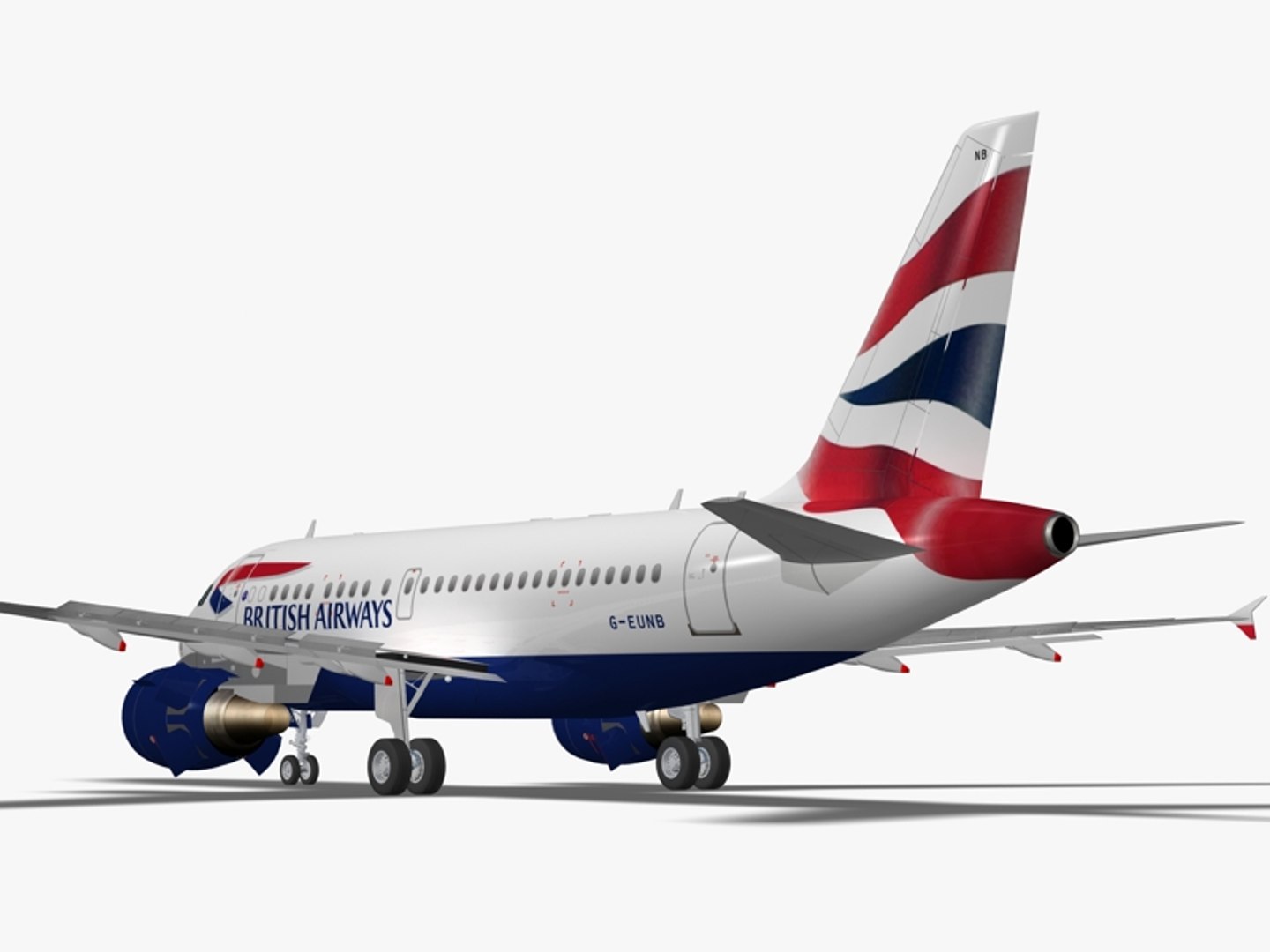 Airbus A318 British Airways 3d Model