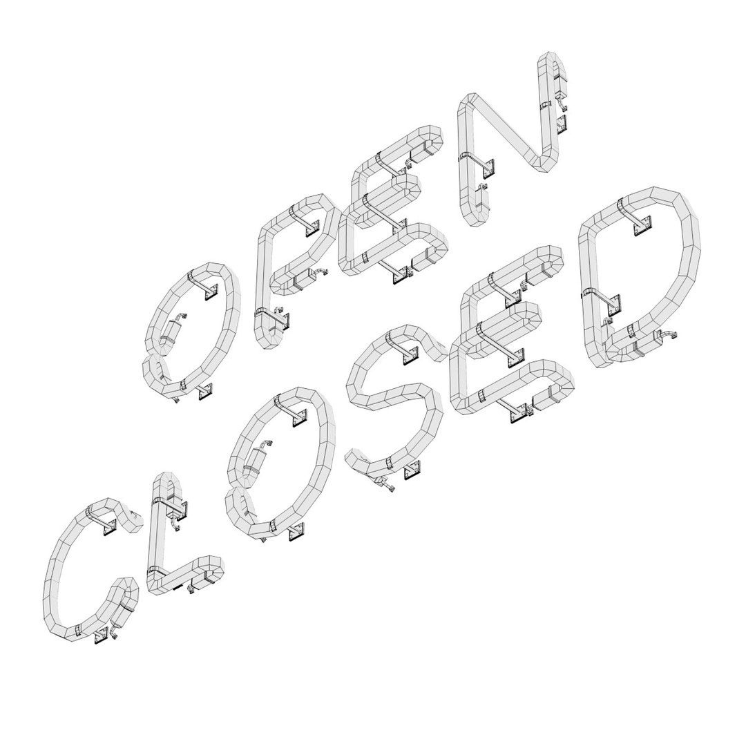 Neon Signs - Open 3d Model