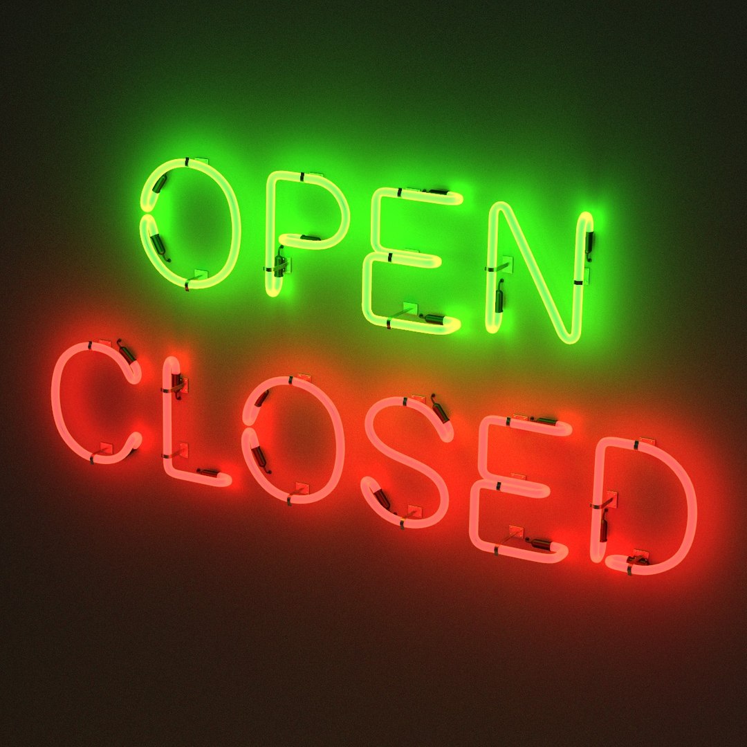 Neon Signs - Open 3d Model