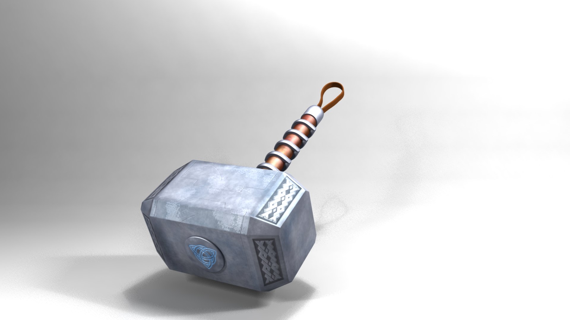 3d Model Of Futuristic Hammer