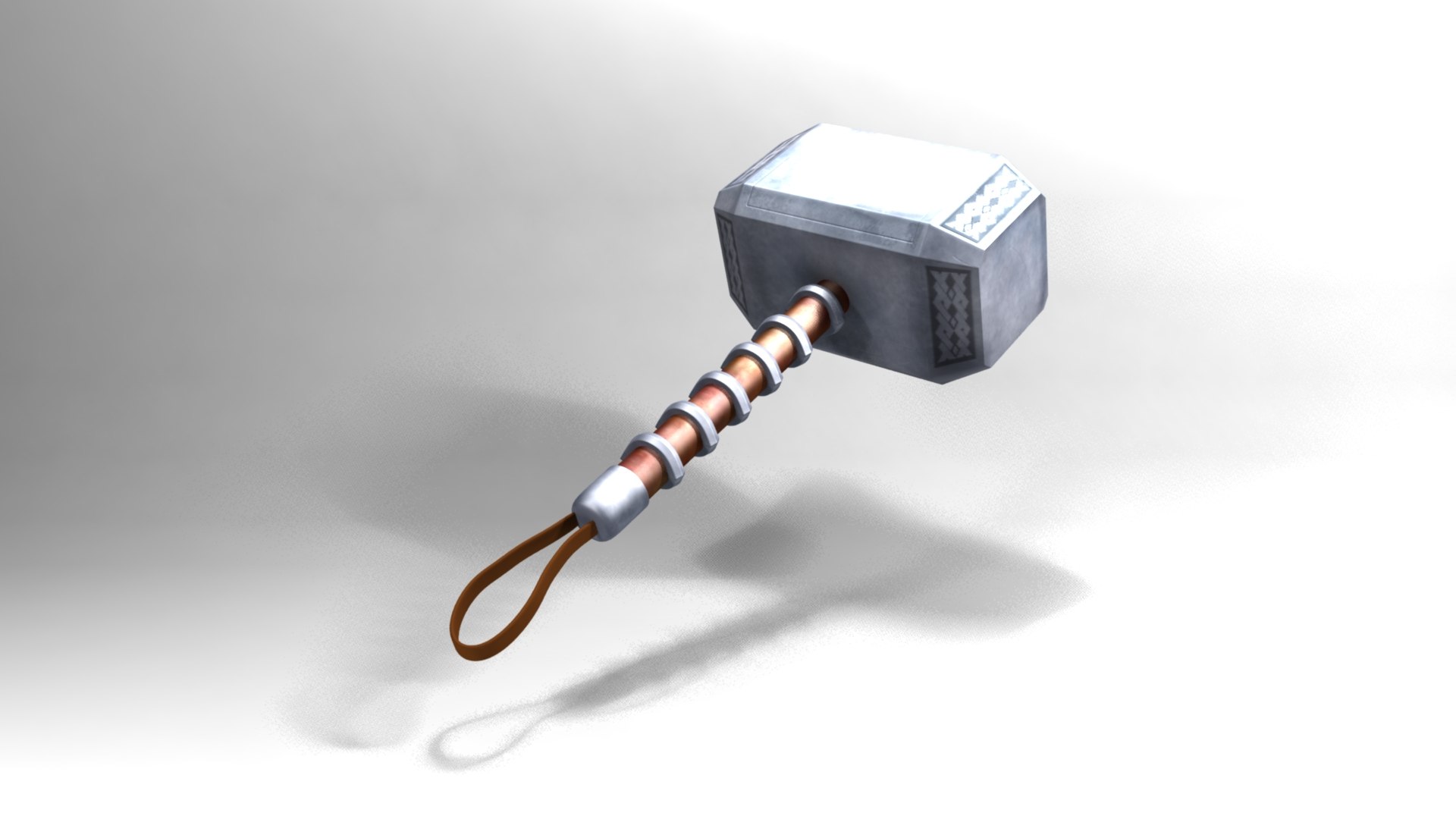 3d Model Of Futuristic Hammer