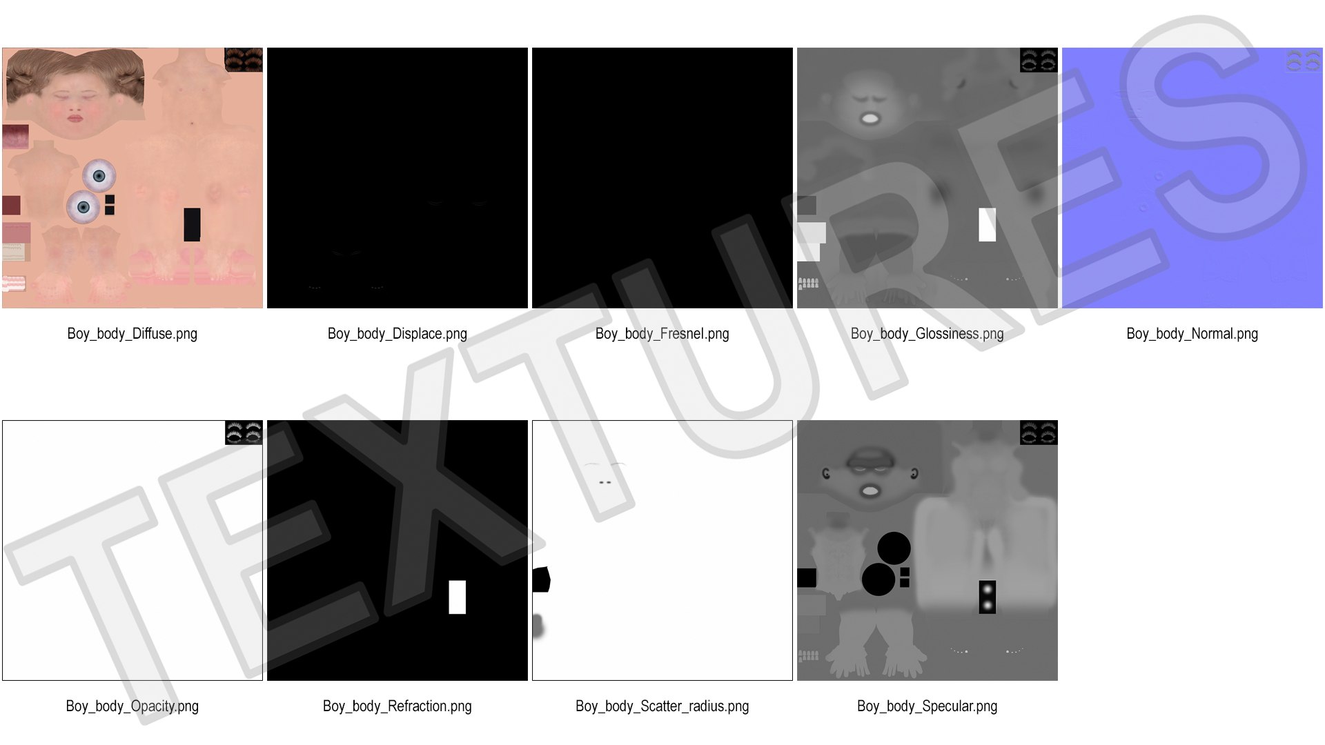 One Year Old Baby A-Pose 3D Model - TurboSquid 2269805