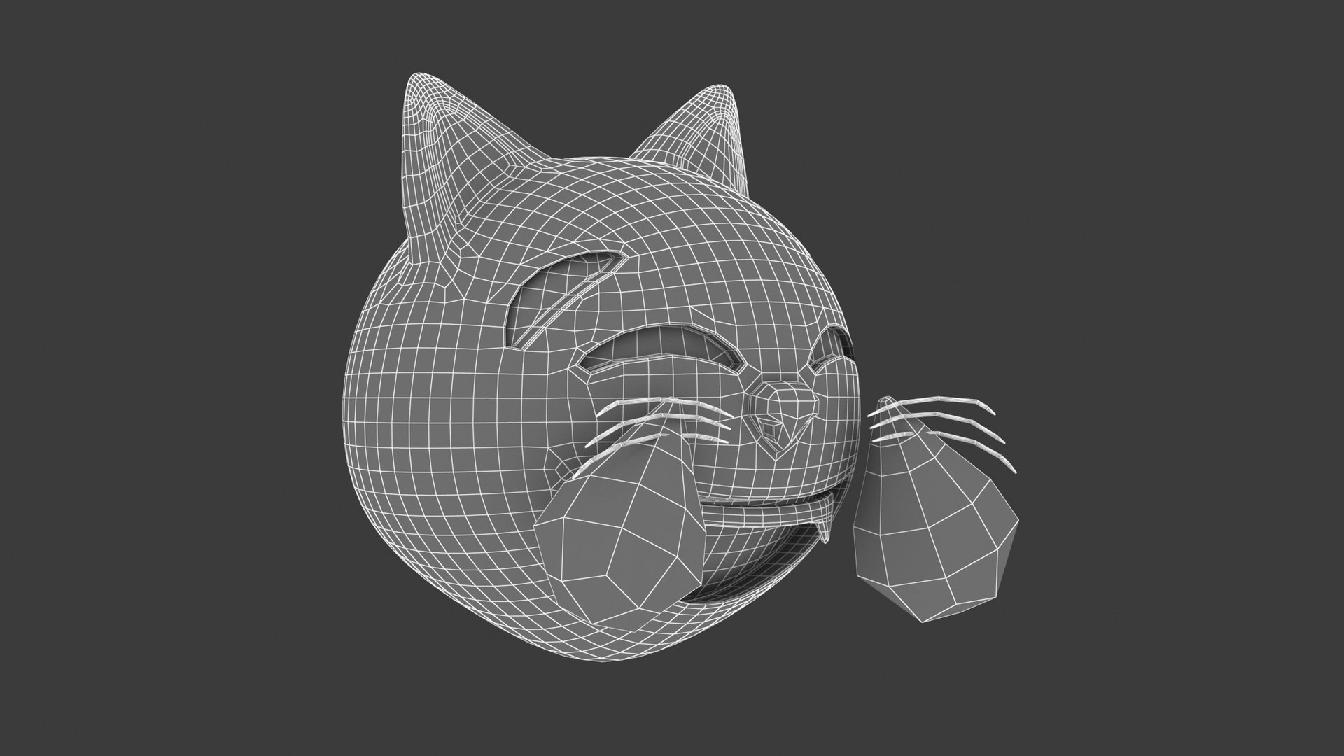 Apple Cat With Tears Of Joy Model - TurboSquid 1871616