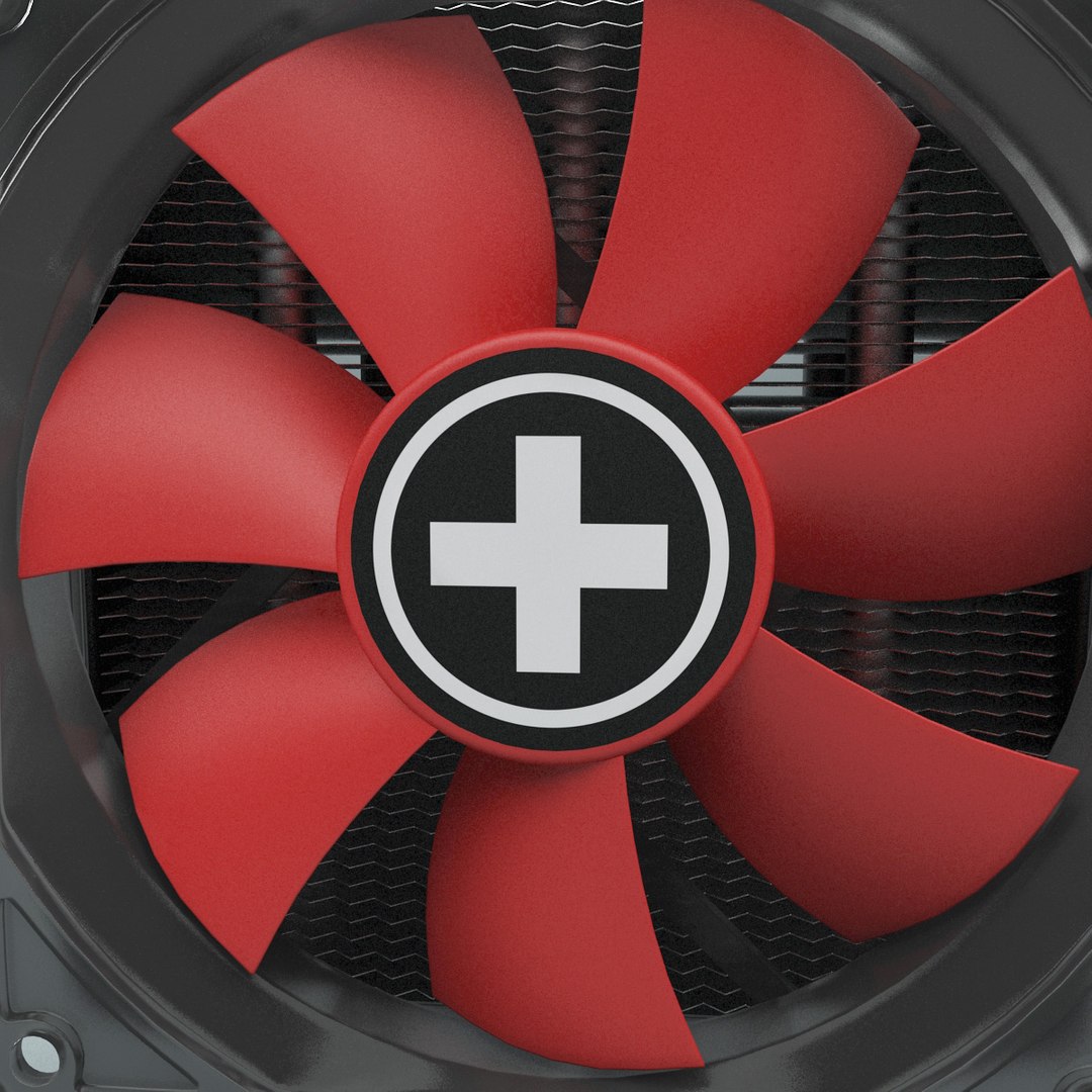 Cpu Cooler Xilence R2 3d Model