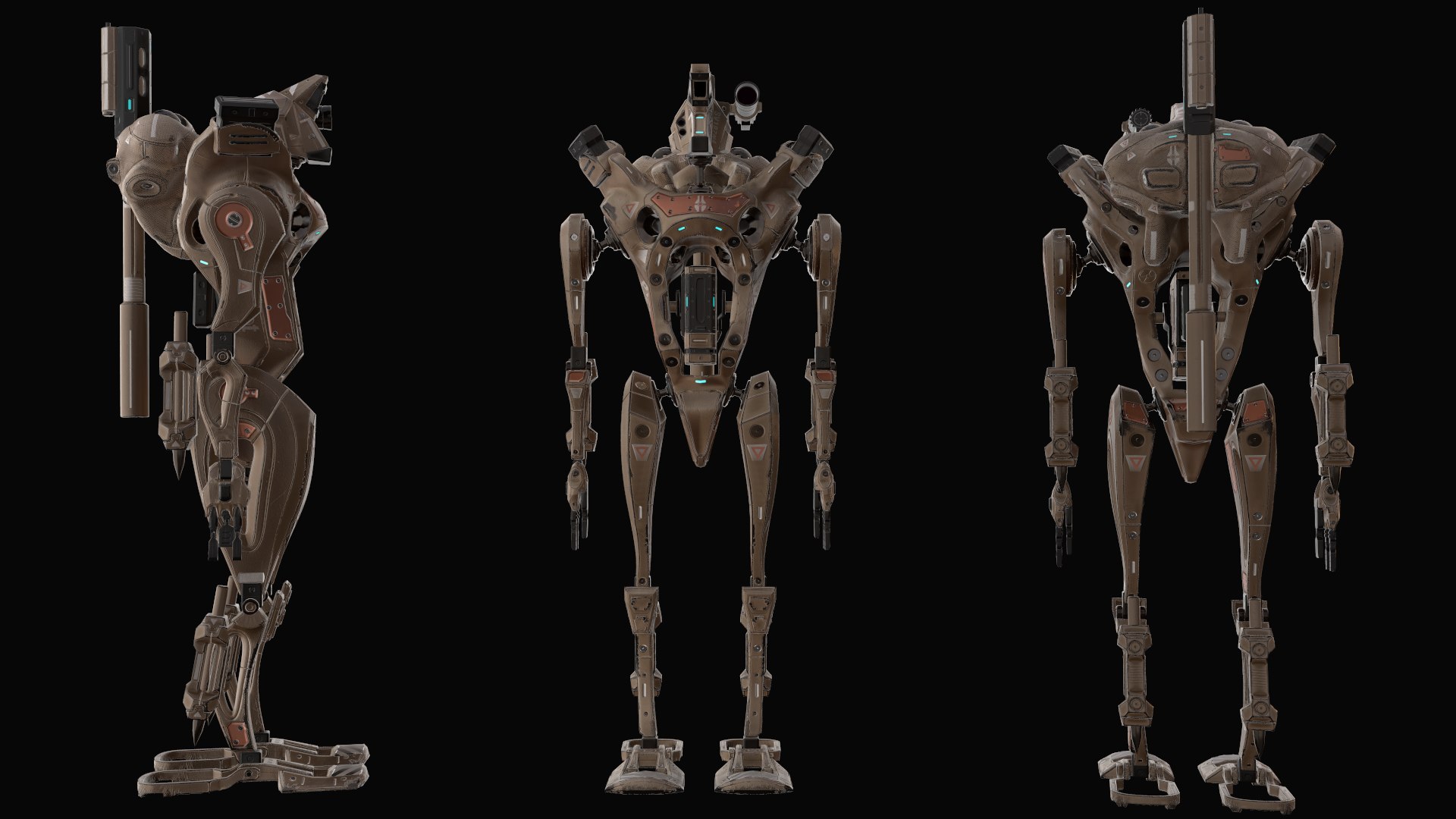 Sniper Scout Robot Model - TurboSquid 2110825