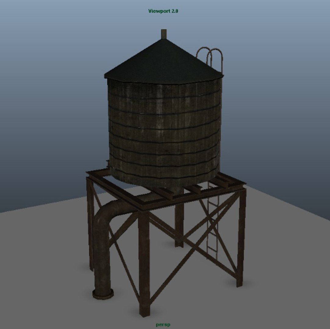 Water Tank 3d Model
