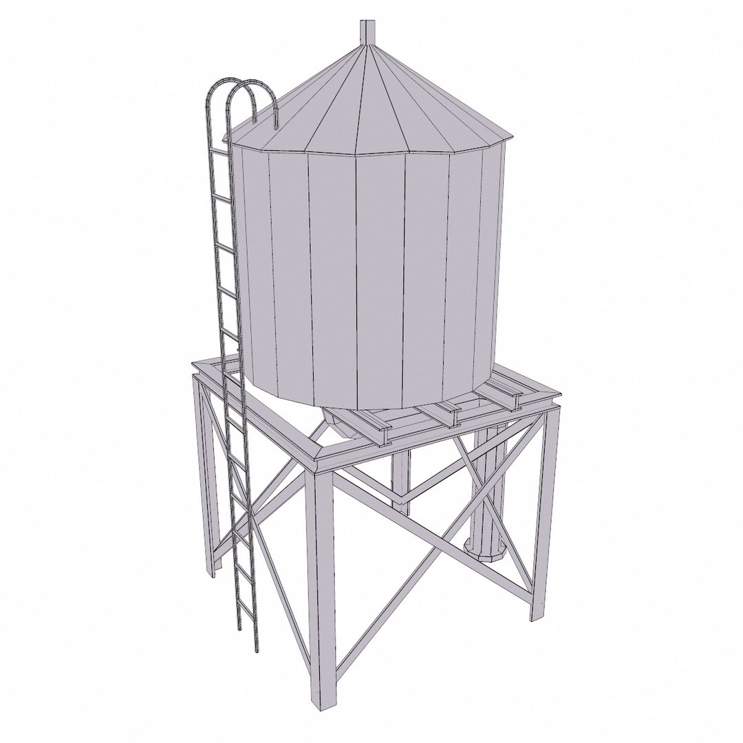 Water Tank 3d Model