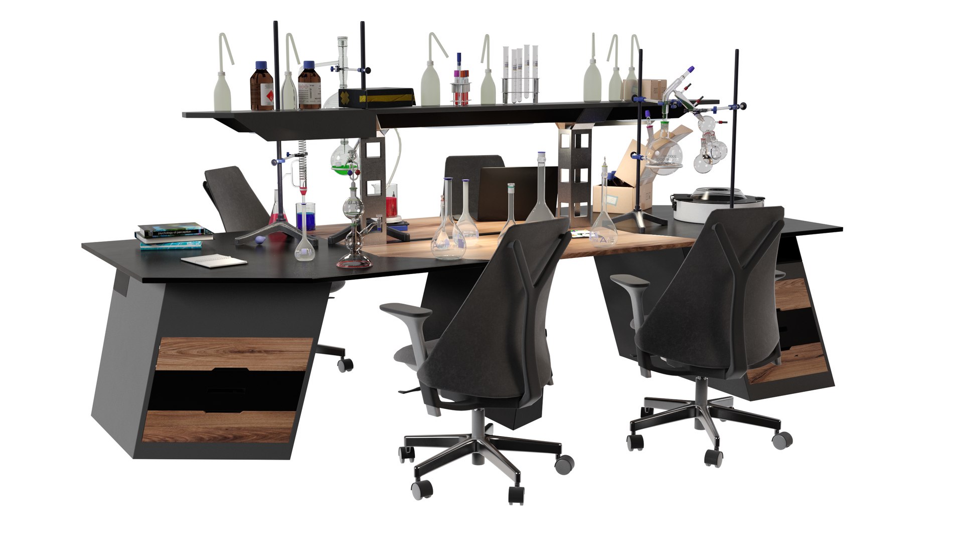 Modern Sci-Fi Lab Workplace 2 Model - TurboSquid 2088070