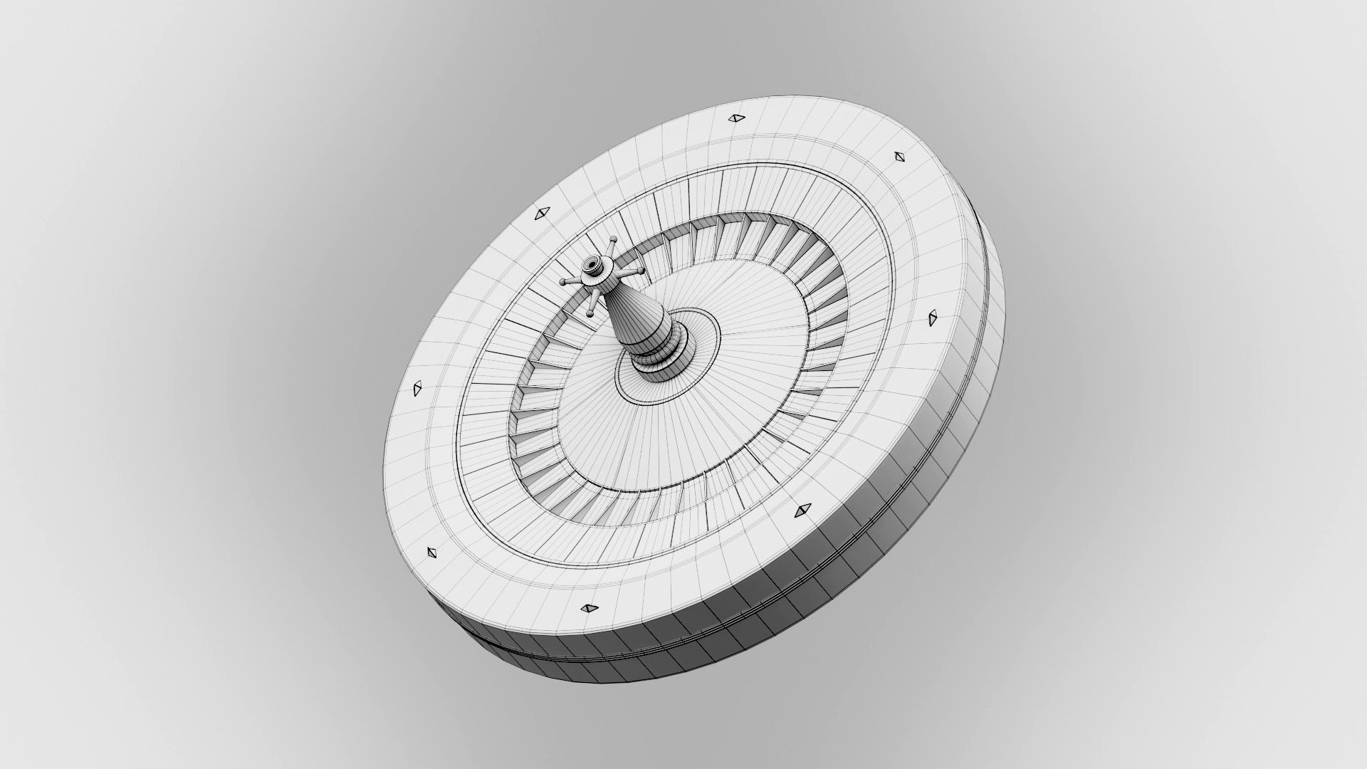 3D black roulette wheel games model - TurboSquid 1591771